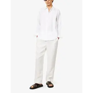 CHE Regular-fit Curved-hem Linen Shirt