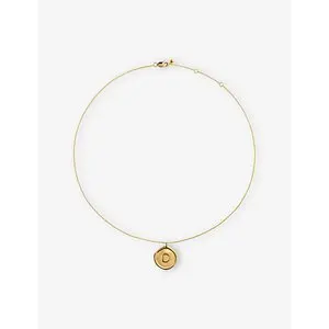 Monica Vinader Initial O Pendant Necklace - Gold