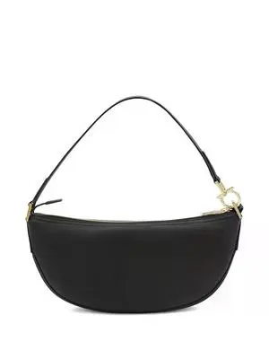 FERRAGAMO Small Oval Leather Shoulder Bag