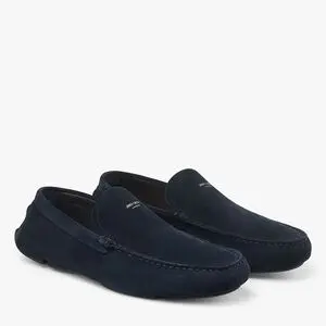 JIMMY CHOO Stanly Reverse Suede Driver - Blue