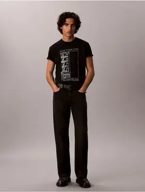 Calvin Klein Apartment Logo Graphic Classic T-shirt - Black