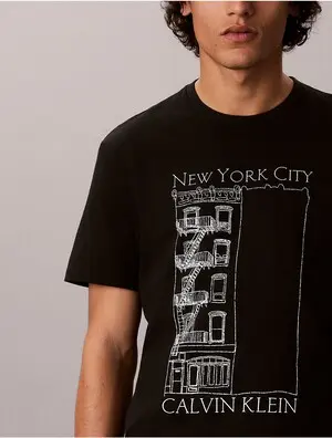 Calvin Klein Apartment Logo Graphic Classic T-shirt - Black