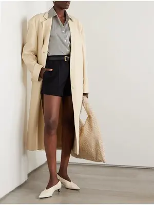 THE FRANKIE SHOP Tribeca Oversized Woven Coat