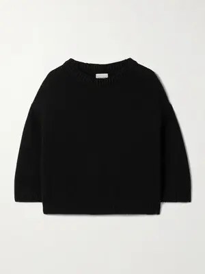 Khaite Sabina Cashmere Sweater - Black
