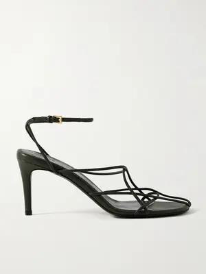 Khaite Loulou Leather Sandals - Green