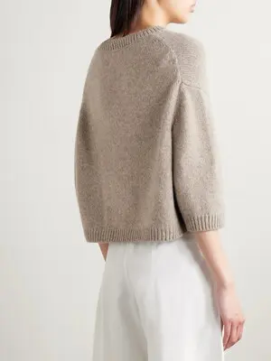 Khaite Sabina Cashmere Sweater - Brown