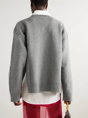 JIL SANDER Wool-blend Boxy Sweater