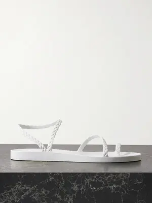 ANCIENT GREEK SANDALS Eleftheria Rubber Sandals - White