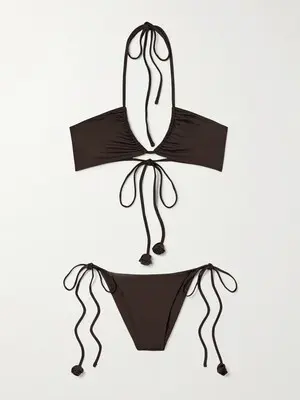 MAYGEL CORONEL Arazo Appliquéd Triangle Bikini