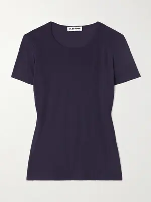 JIL SANDER Stretch-jersey T-shirt - Blue