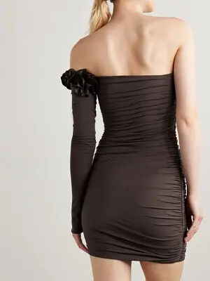 MAYGEL CORONEL Selvaggio One-sleeve Mini Dress