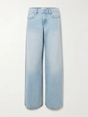 SLVRLAKE Mica Low-rise Wide-leg Jeans - Blue