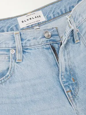 SLVRLAKE Mica Low-rise Wide-leg Jeans - Blue