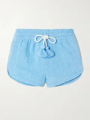 CAP D’ANTIBES Tasseled Cotton-terry Shorts