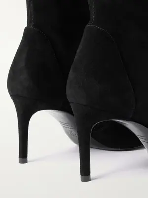 STUART WEITZMAN Power Suede Ankle Boots - Black