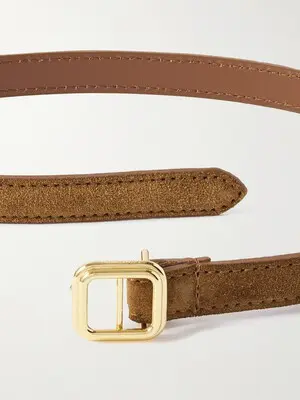 Lié Studio The Georgia Slim Suede Belt