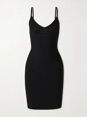 Commando Stretch-microfiber Slip Dress - Black