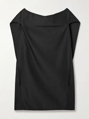 THE ROW Pallenberg Off-the-shoulder Wool-blend Blouse