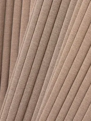 THE ROW Kaiomi Ribbed-knit Polo Top - Brown