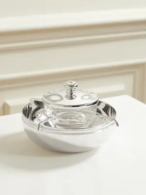 Christofle Albi -plated Caviar Serving Set - Silver