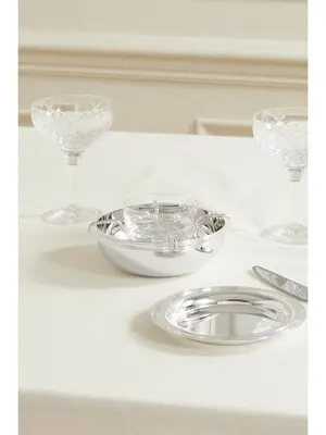 Christofle Albi -plated Caviar Serving Set