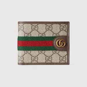 Gucci Ophidia Bi-fold Wallet Gg Canvas - Beige