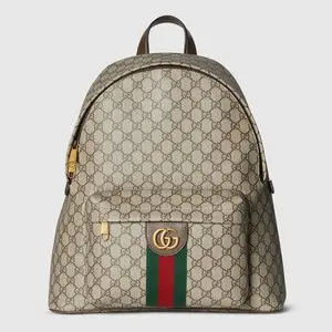 Gucci Ophidia Medium Backpack Gg Canvas - Beige