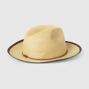 Gucci Straw Hat With Web Trim - Neutral