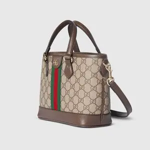 Gucci Ophidia Small Tote Bag Gg Canvas - Beige