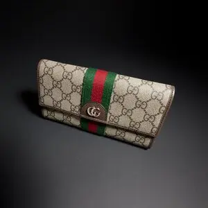 Gucci Ophidia Continental Wallet Gg Canvas - Beige