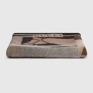 Gucci Wool And Cashmere Jacquard Blanket