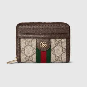 Gucci Ophidia Coin Zip Wallet - Beige