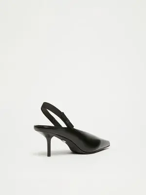 Max Mara Leather Slingback Mules