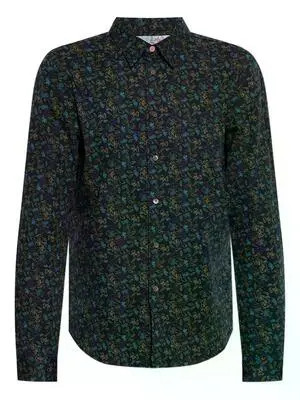 Paul Smith Floral-print Button-up Shirt - Black