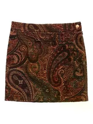 Chloé Paisley-print Mini Skirt - Red