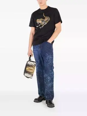 Roberto Cavalli Graphic-print T-shirt - Black