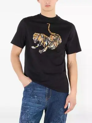 Roberto Cavalli Graphic-print T-shirt - Black
