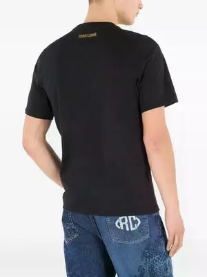 Roberto Cavalli Graphic-print T-shirt - Black