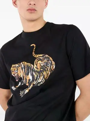 Roberto Cavalli Graphic-print T-shirt - Black