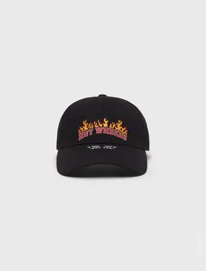 Maje Hot Wheels™ X Cotton Cap - Black