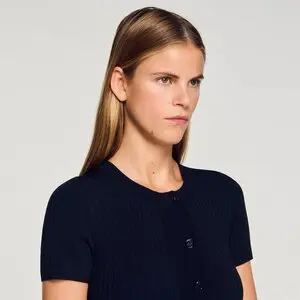 Sandro Knit Maxi Dress - Navy Blue