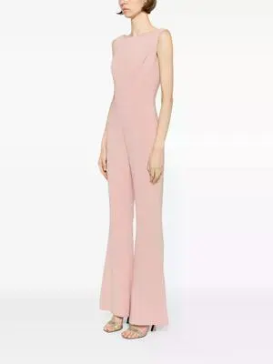 ISABEL SANCHIS Boatneck Flare Jumpsuit