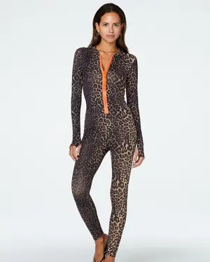 WATSKIN Lois Catsuit - Leopard