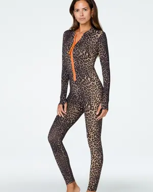 WATSKIN Lois Catsuit - Leopard
