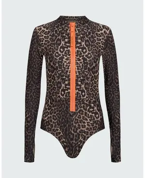 WATSKIN Harper Bodysuit - Leopard