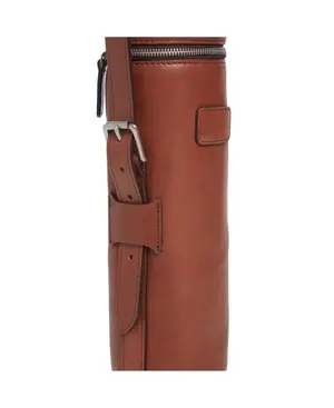 KORCHMAR Bellevue Leather Single Bottle Bag - Brown