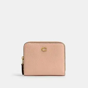 Coach Essential Billfold Wallet In Colorblock - Brass/cream Multi