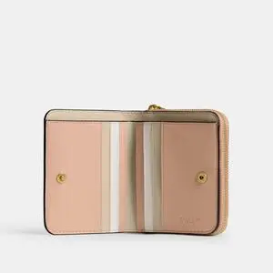 Coach Essential Billfold Wallet In Colorblock - Brass/cream Multi