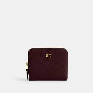 Coach Essential Billfold Wallet In Colorblock - Brass/merlot Multi