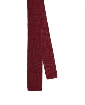 Robert Talbott Redford Silk Knit Necktie - Burgundy